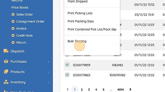 Bulk Assignun Assign A Status Planufac Erp Documentation