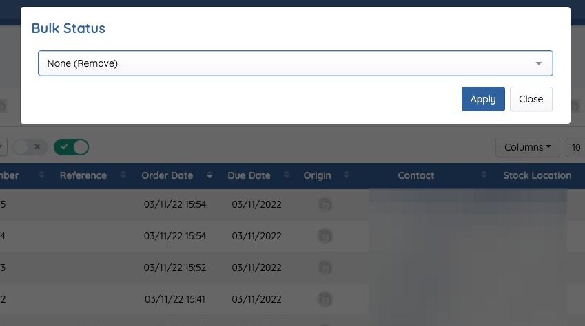 Bulk Assign/Un-Assign a status - Planufac ERP Documentation