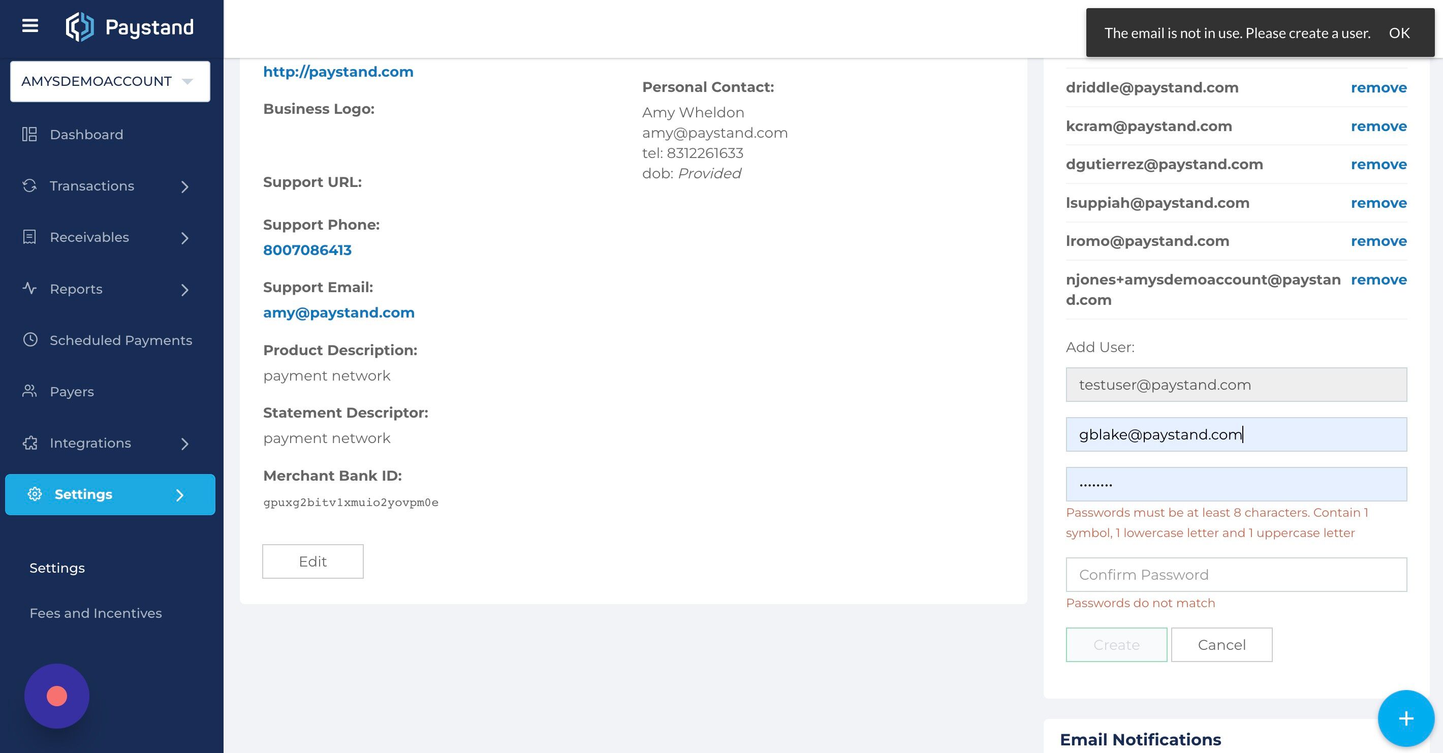 How to grant access to the Paystand Dashboard – Paystand Help Center