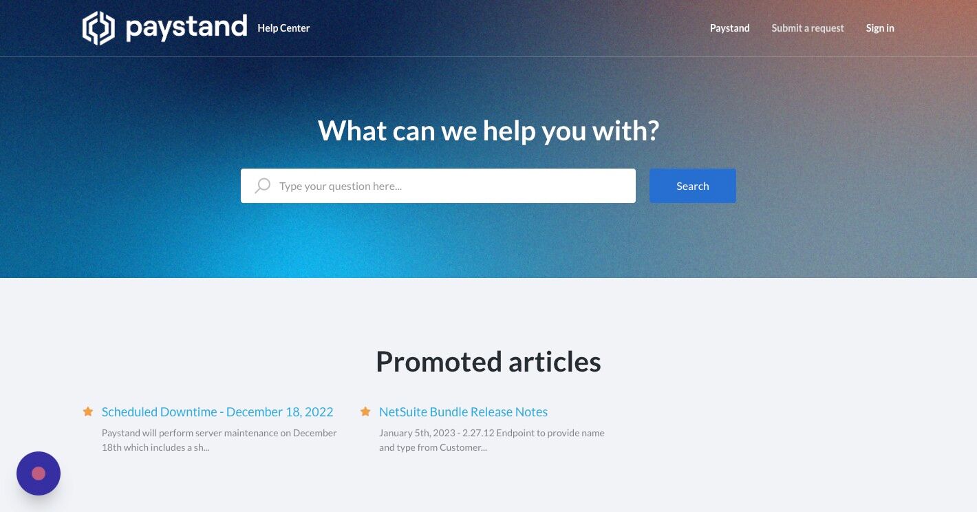How to submit a Support Request – Paystand Help Center