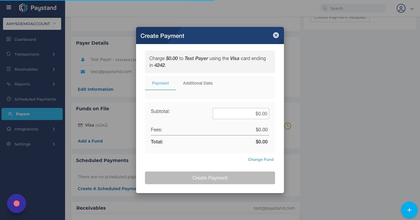 How to charge a payer's saved fund – Paystand Help Center