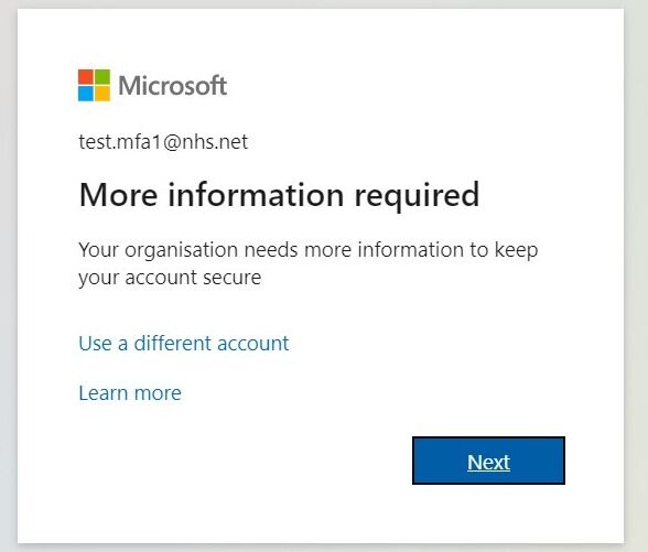 How to Enrol for MFA in NHS Mail using MS Authenticator · Multi-factor Authentication Hub