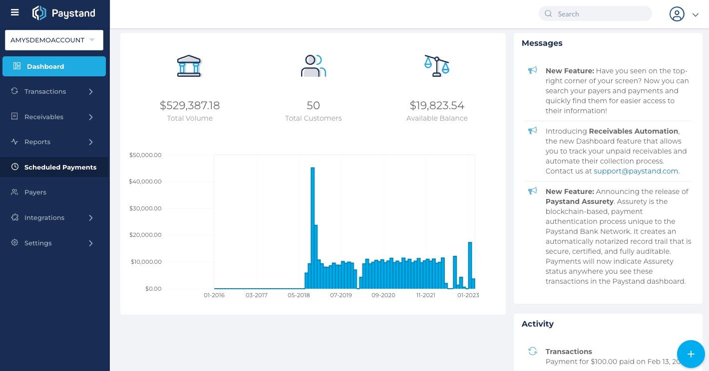 Check Schedule Payments – Paystand Help Center