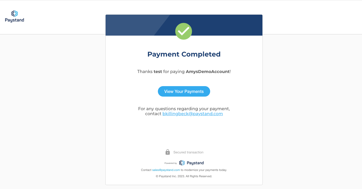 Making a Payment – Paystand Help Center