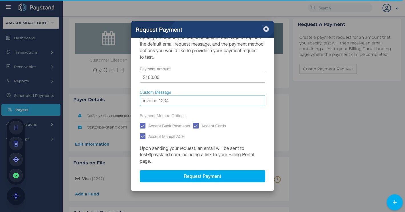 How to create Payment Request – Paystand Help Center