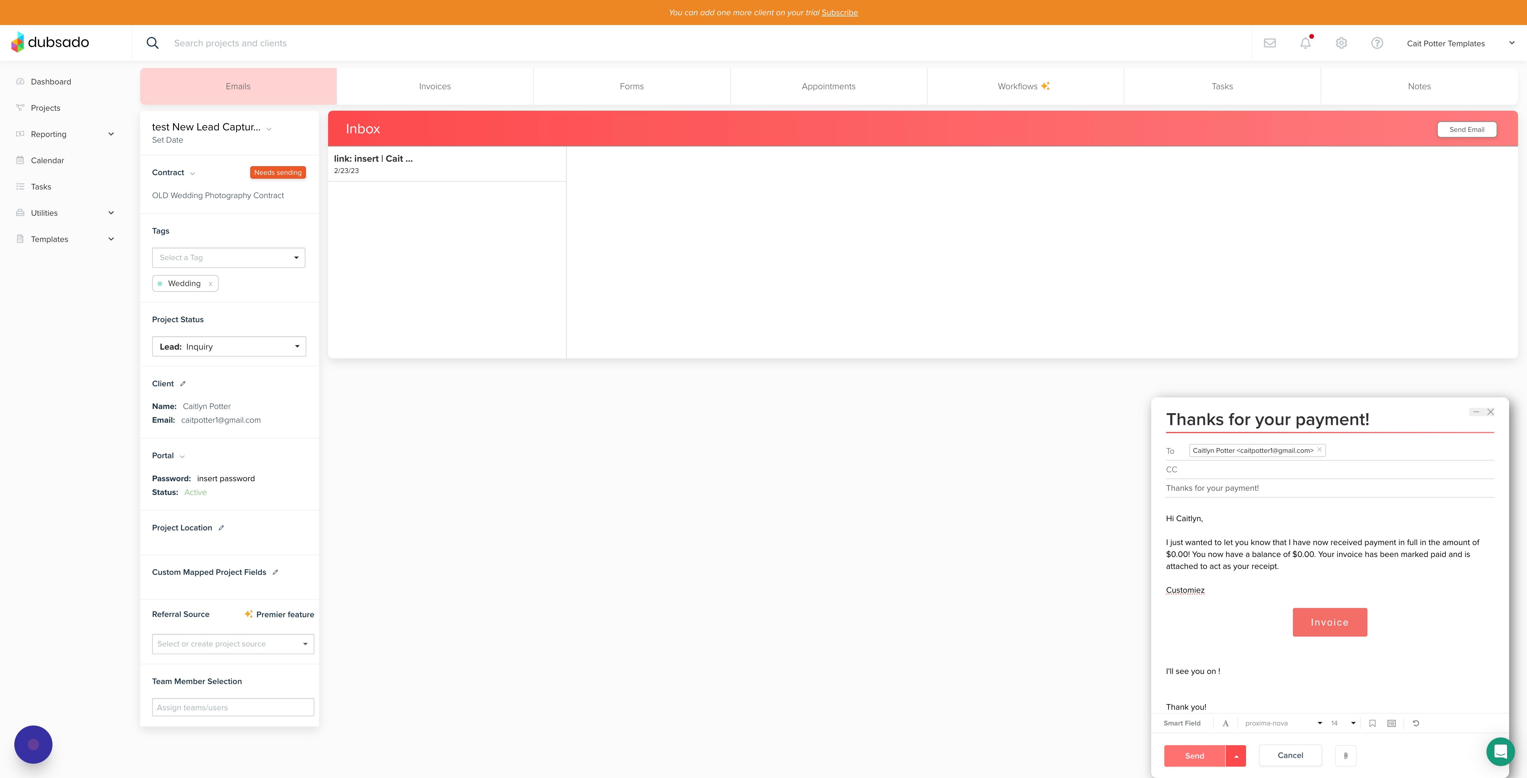 Manually Sending Emails and Scheduling for Later - Cait Potter Knowledge Base