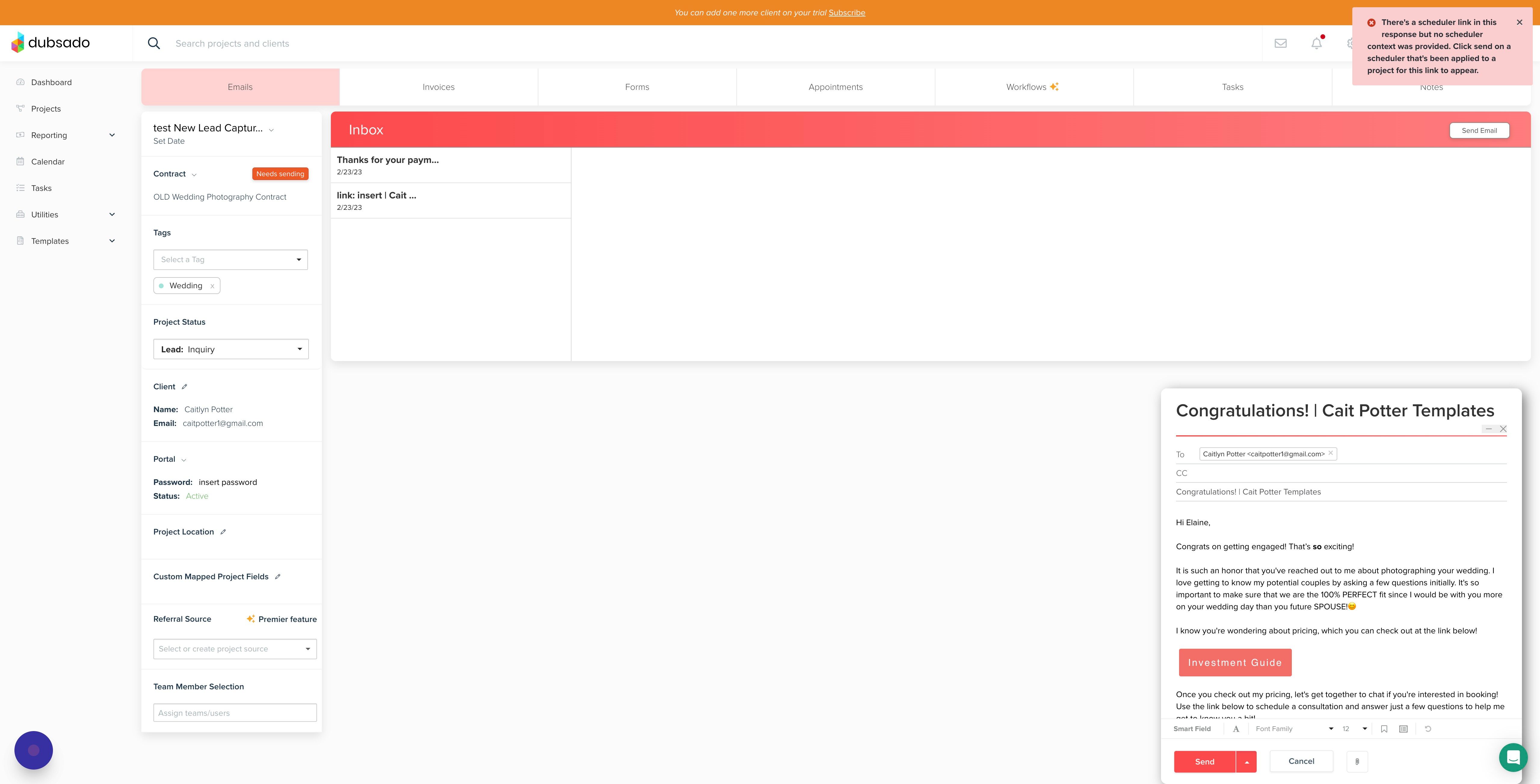 Manually Sending Emails and Scheduling for Later - Cait Potter Knowledge Base