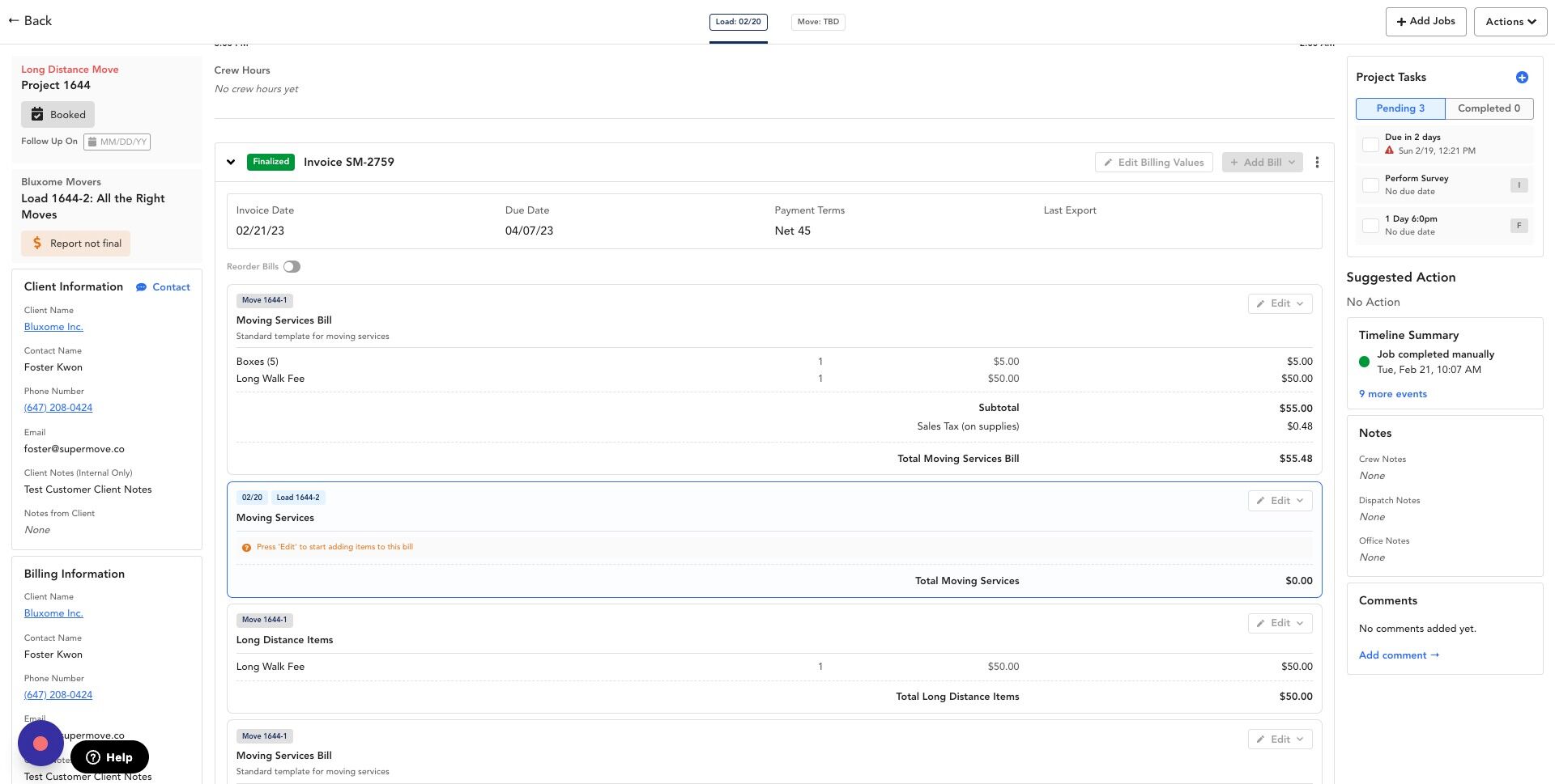 Finalizing Invoices (Manual and Automatic) – Supermove Help Center