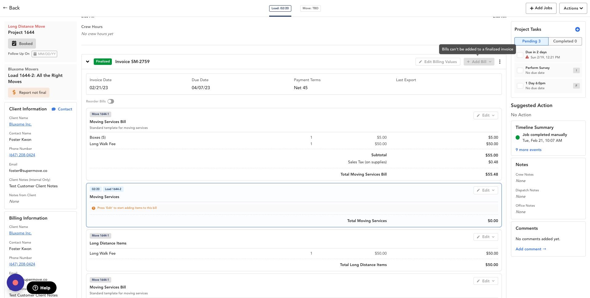 Finalizing Invoices (Manual and Automatic) – Supermove Help Center