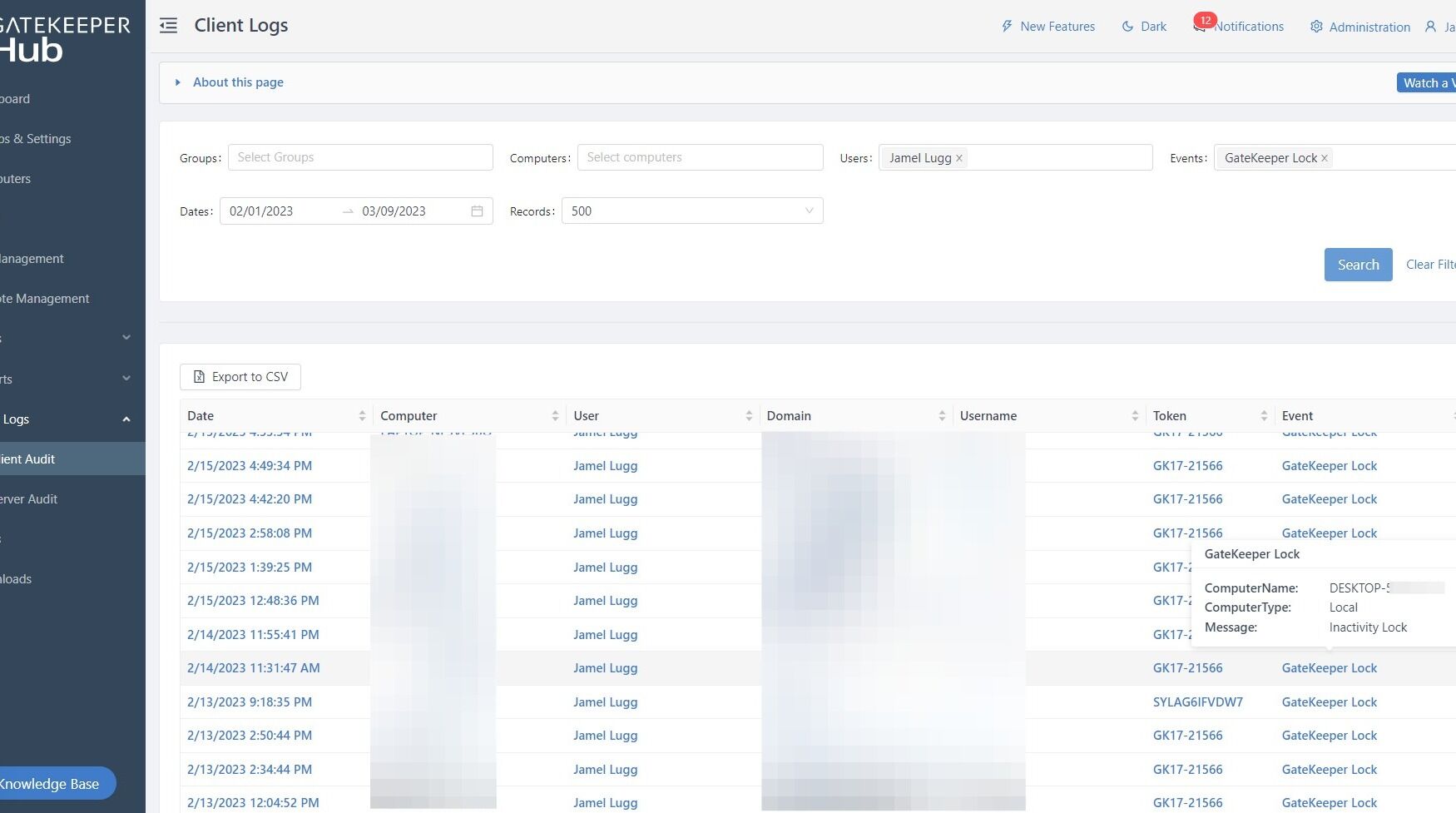 How to know if a user left their token behind. – GateKeeper