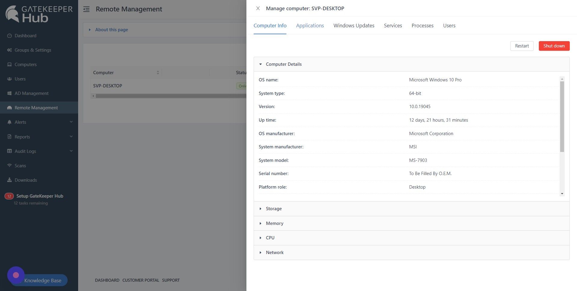 How to install an Application via Remote Management. – GateKeeper