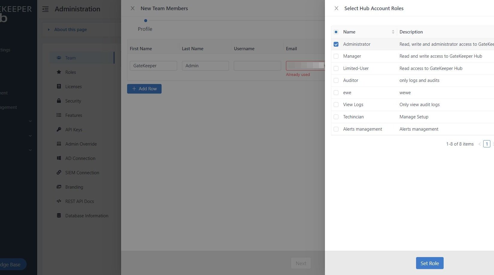 How to add a GateKeeper Hub Admin User. – GateKeeper