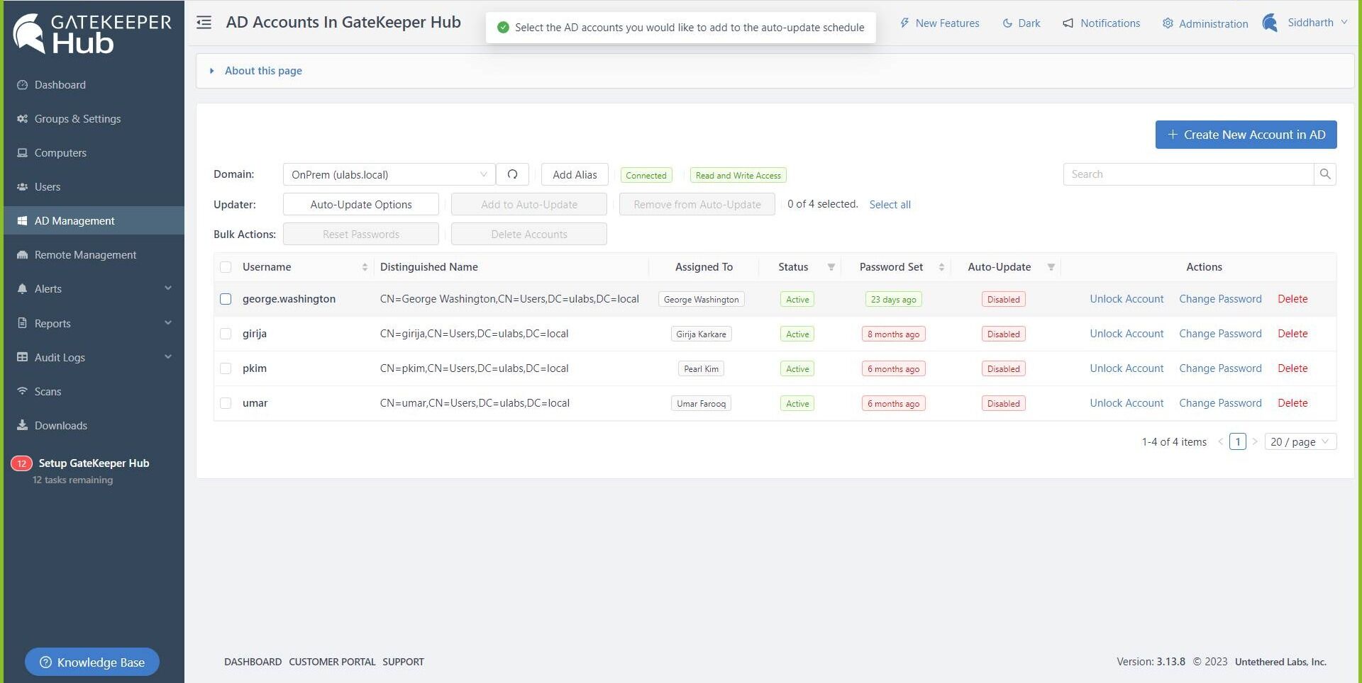 How to Set up Automatic Password Recycling in GateKeeper Hub. – GateKeeper