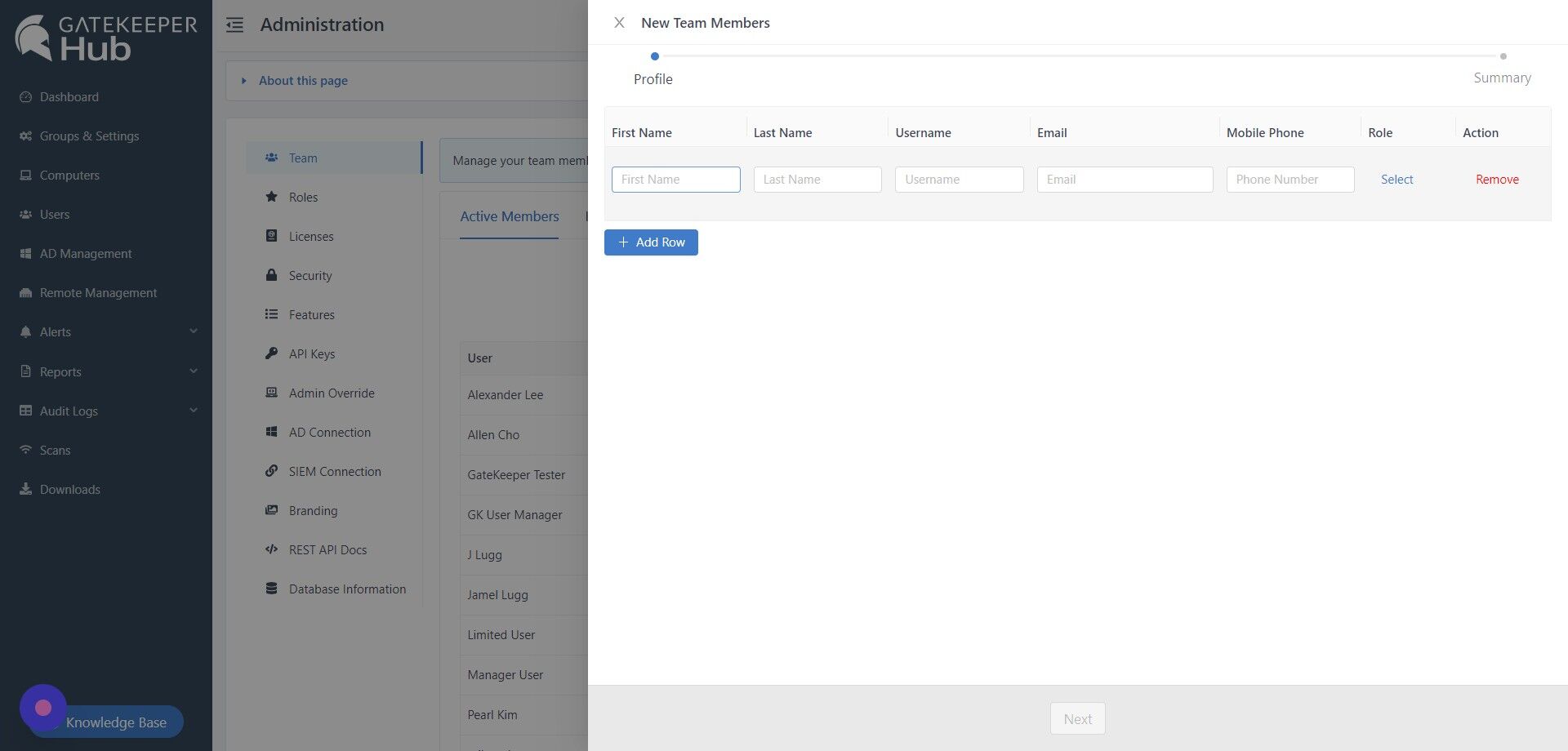 How to add a GateKeeper Hub Admin User. – GateKeeper