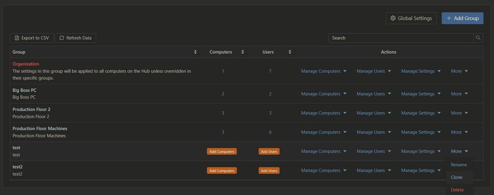 How to clone a group from GateKeeper Hub – GateKeeper