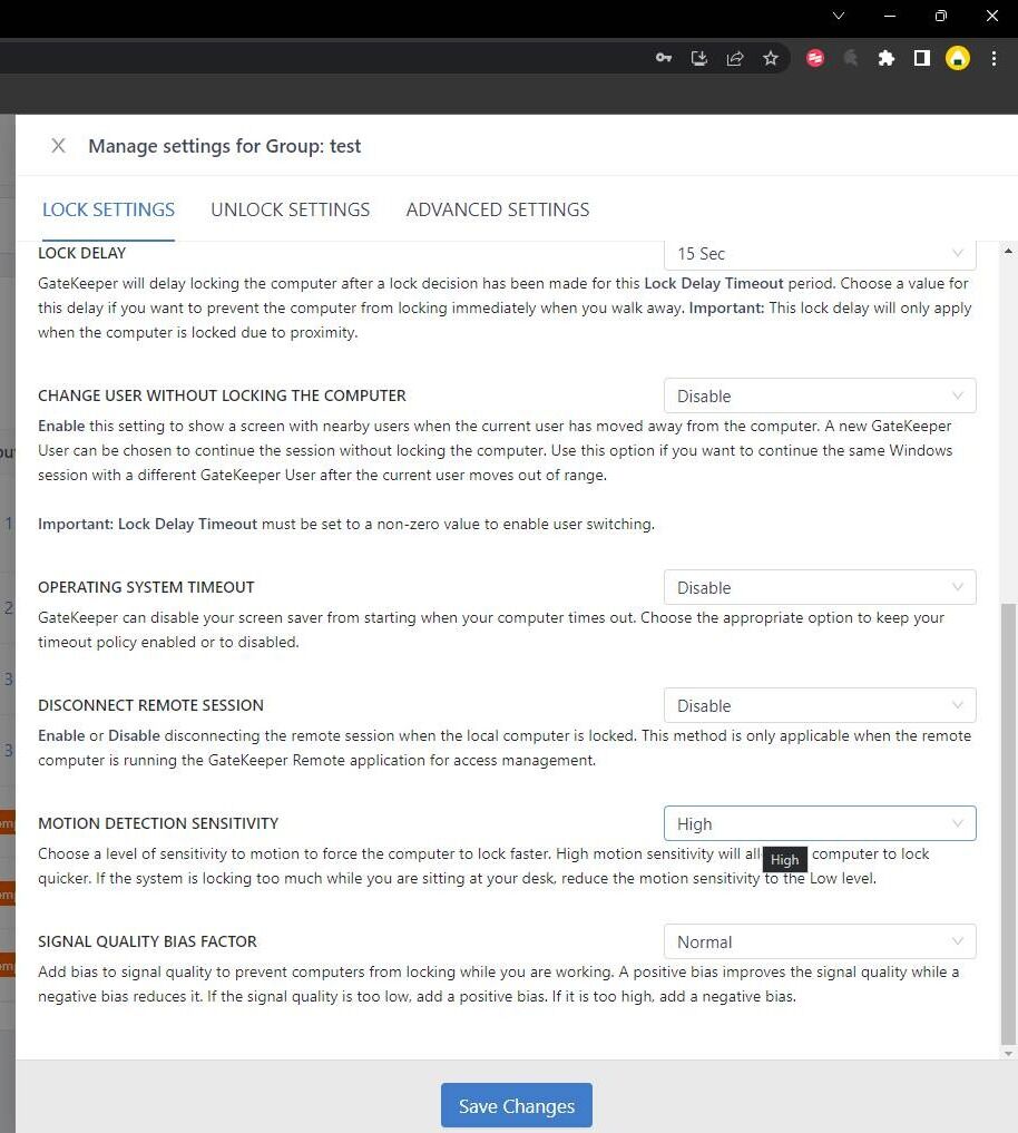 How to change Motion Detection Sensitivity settings? – GateKeeper