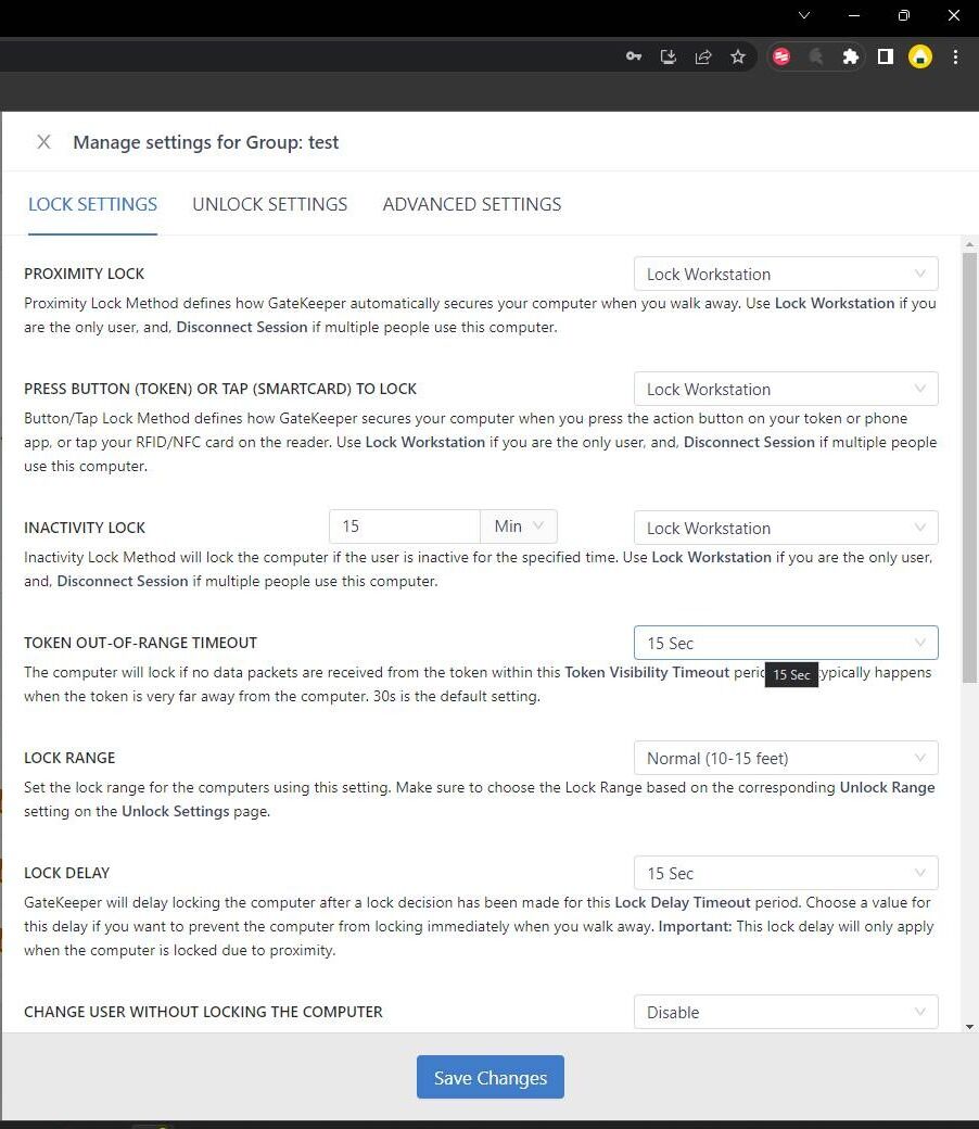 How to change Token Out-of-Range Timeout settings? – GateKeeper