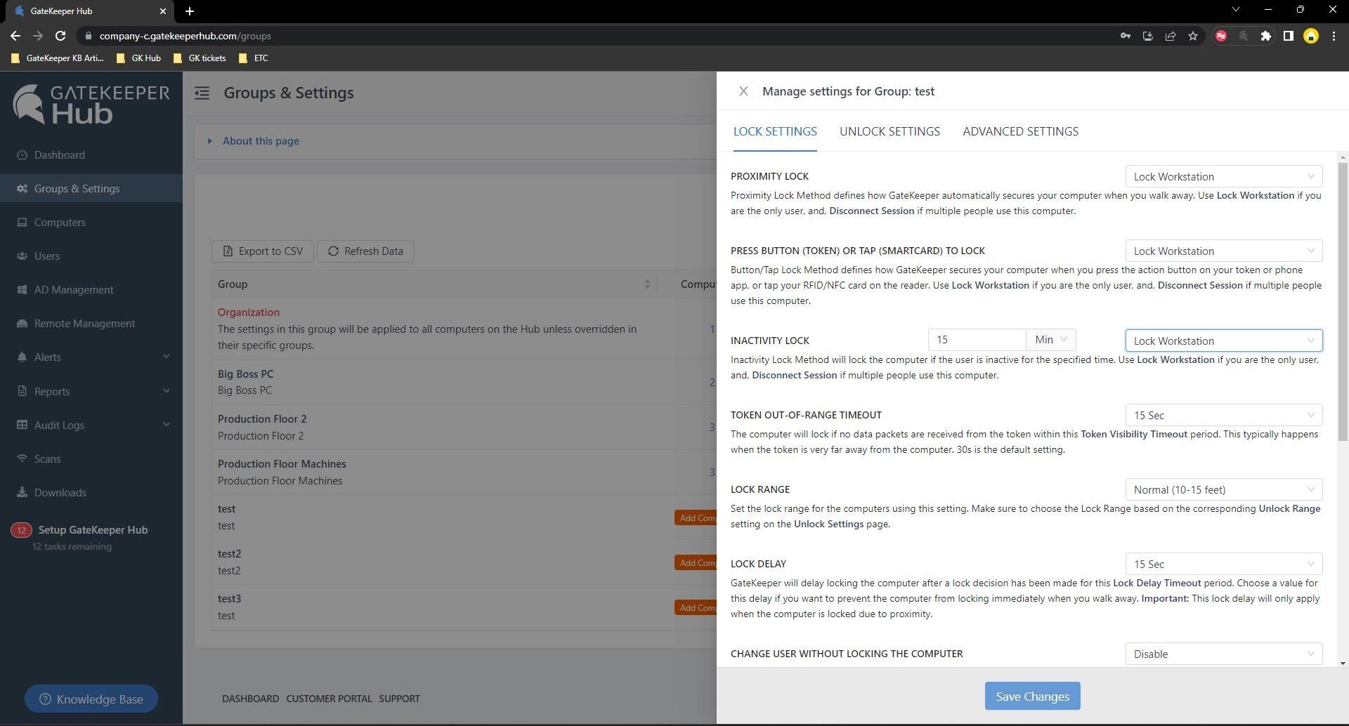 How to change Inactivity Lock settings? – GateKeeper