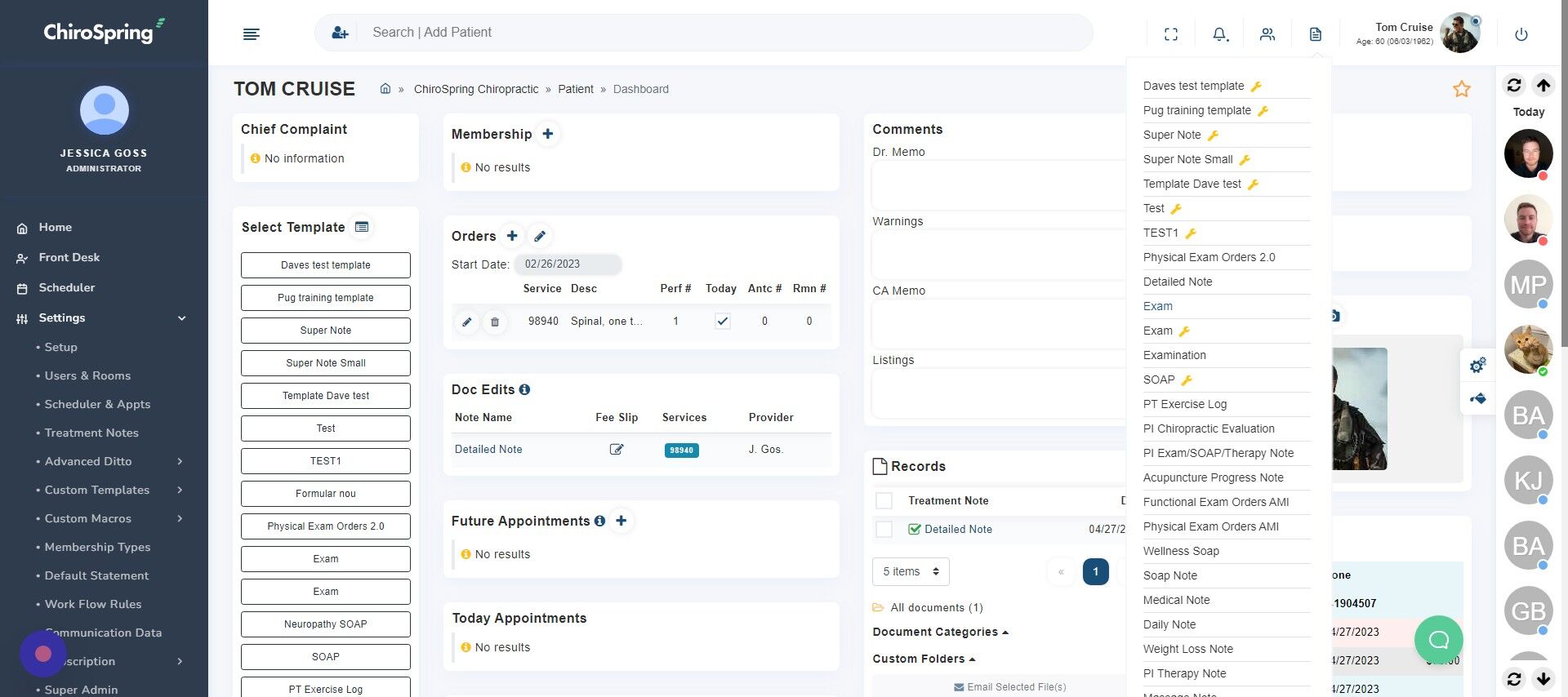 Save & Sign Provider Treatment Notes - ChiroSpring 360 Help Center
