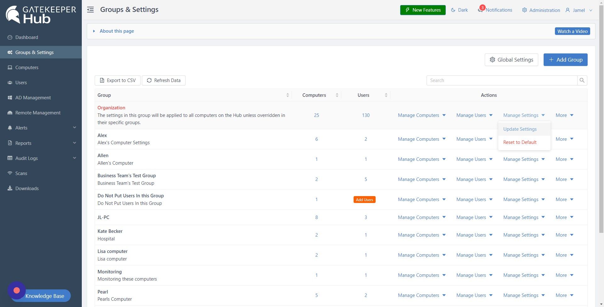 How to change the operating system timeout using the GateKeeper Hub. – GateKeeper