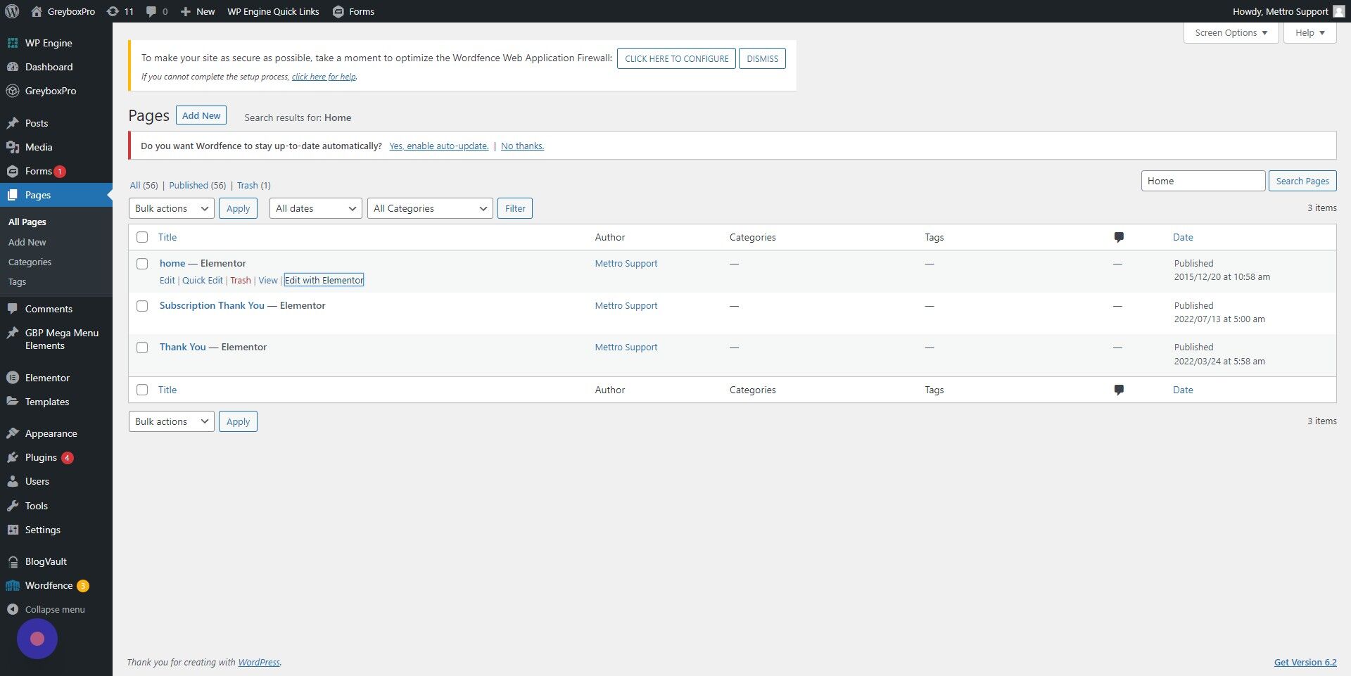 Creating a homepage using a pre-built page - GreyboxPro