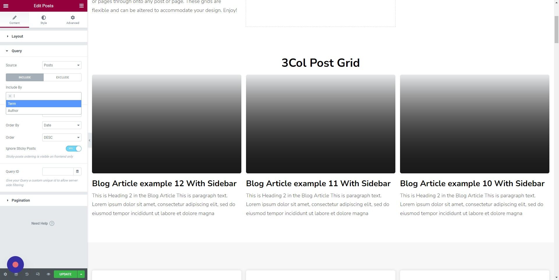 Using Pre-Built Post Grids Components - GreyboxPro