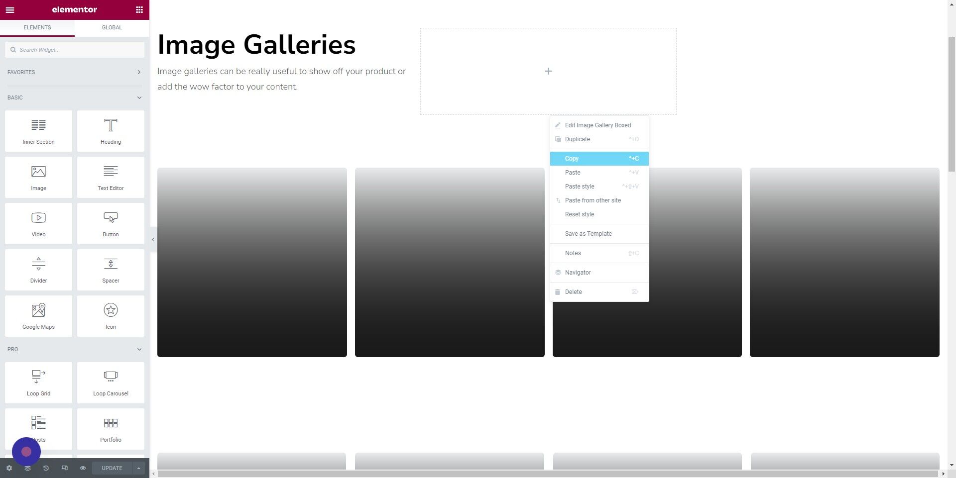 Using Pre-Built Image Galleries Components - GreyboxPro