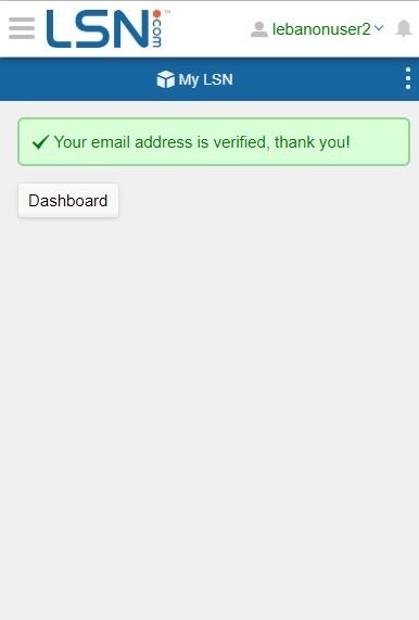 Registering a new account – LSN Support