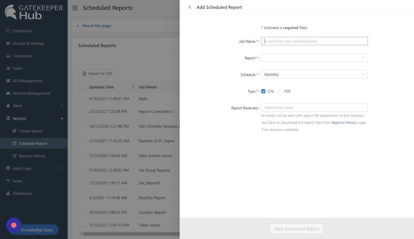 How to schedule an automated report about the token's battery status ...