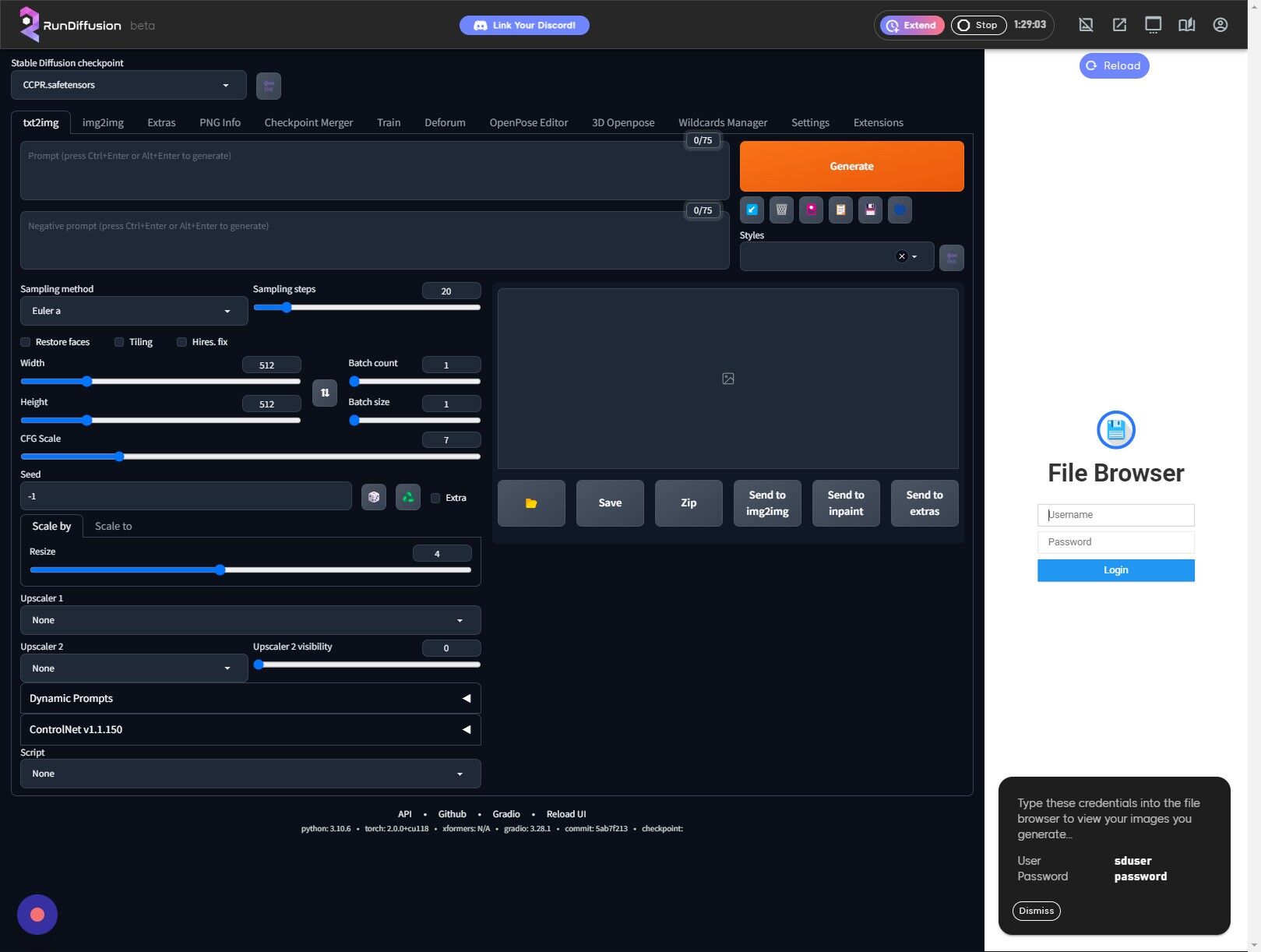 Navigating the file explorer