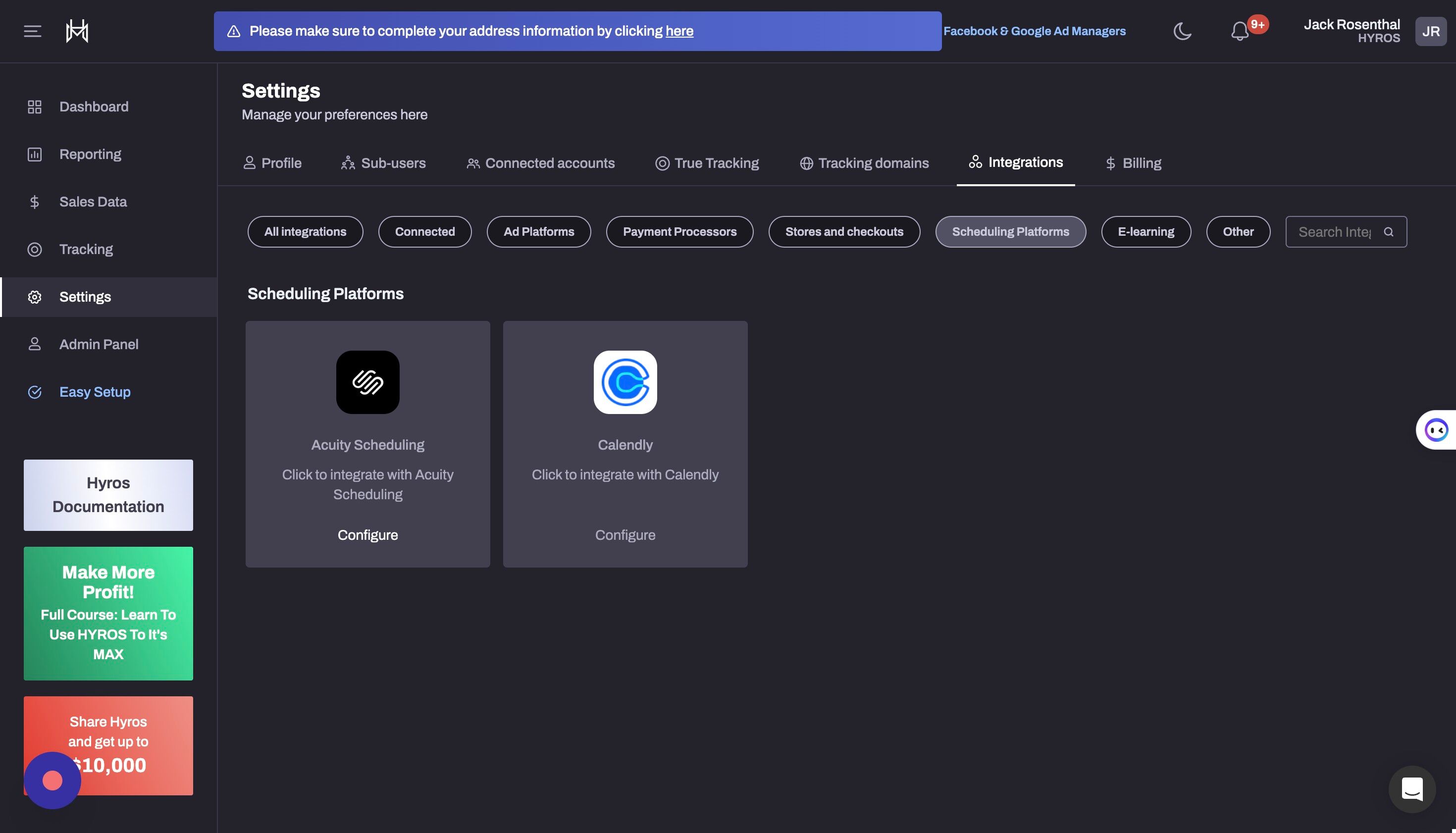 Calendly Integration | Hyros Documentation