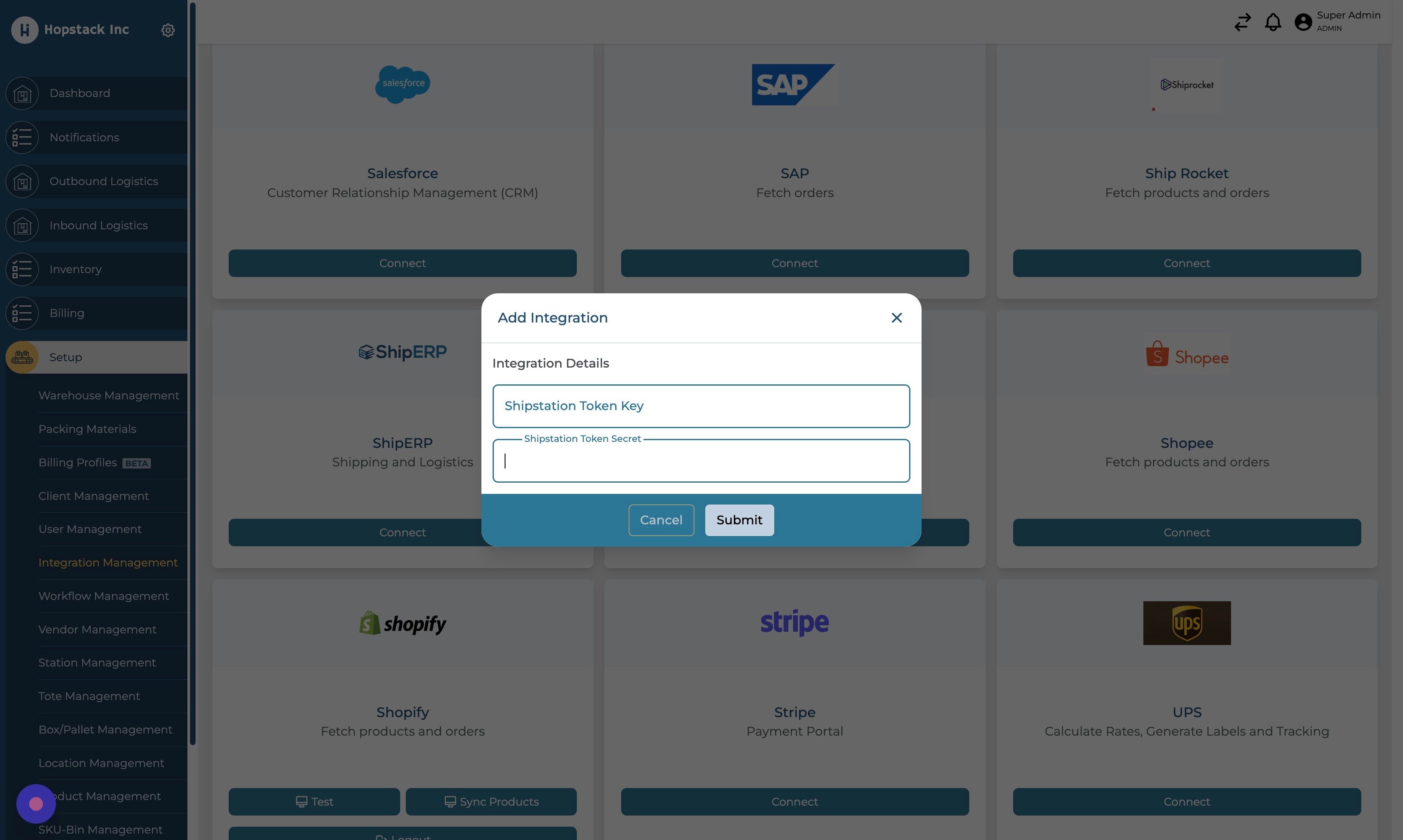 How to integrate your Shipstation account with Hopstack