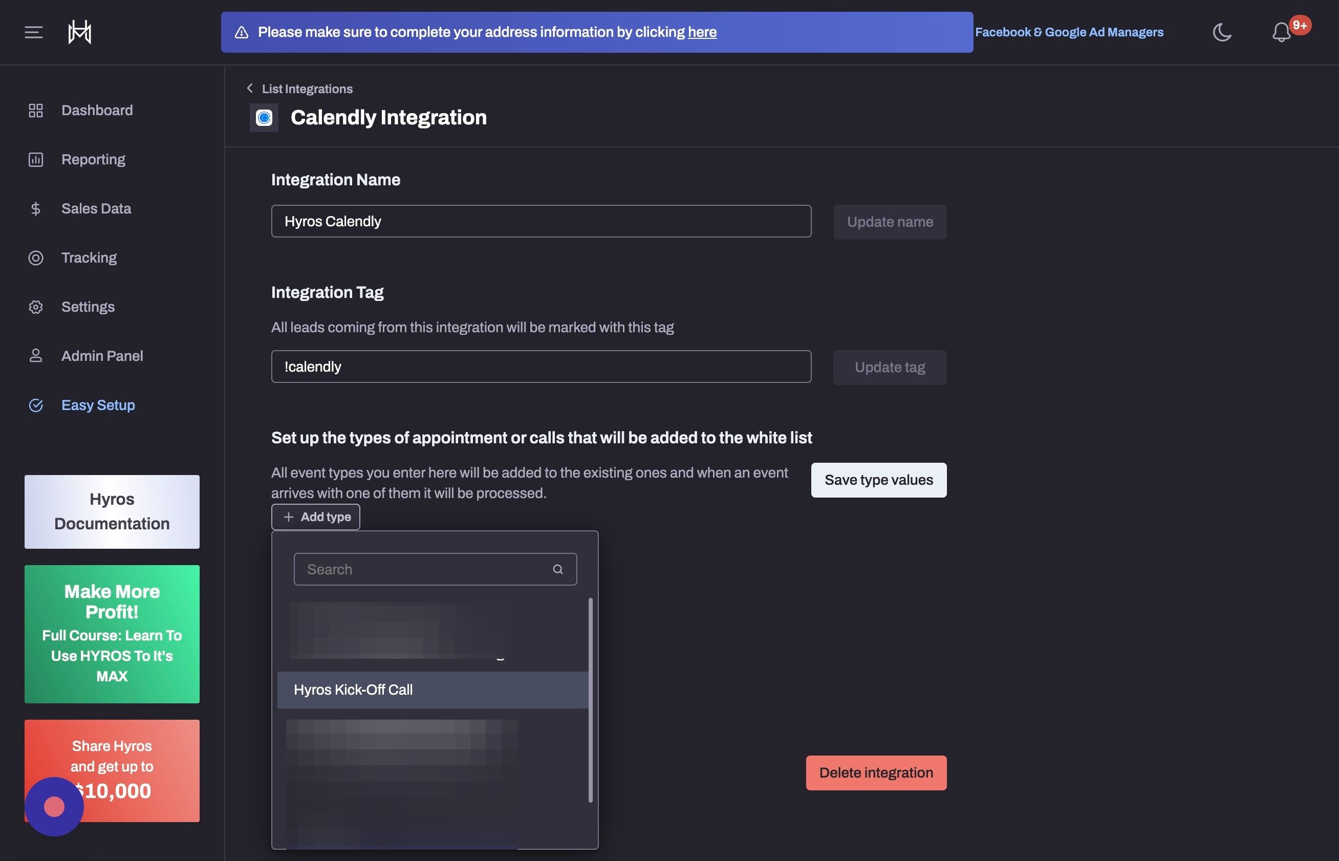 Calendly Integration | Hyros Documentation