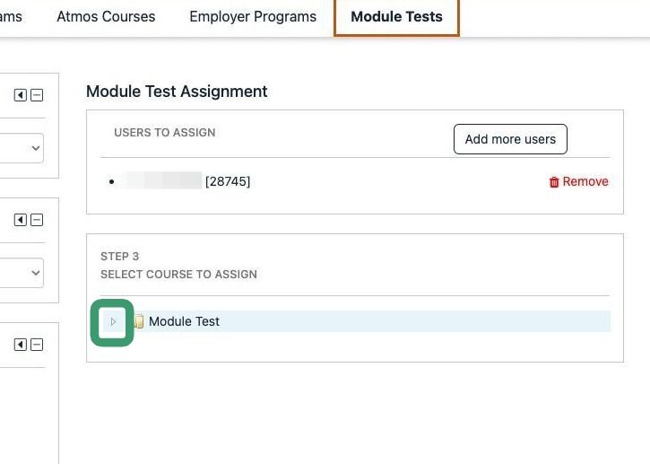 How to assign a module test in the NCCER Learning Platform