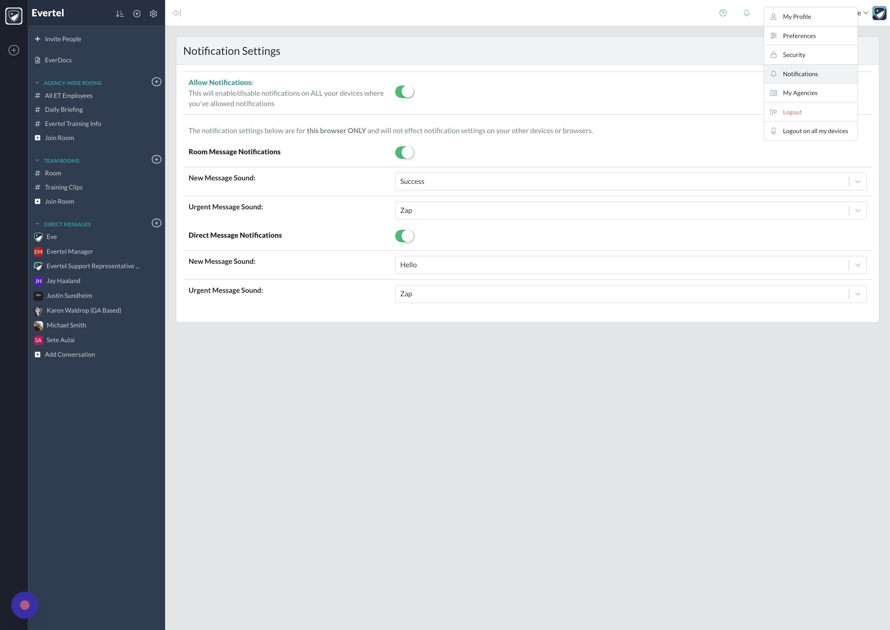Customize Your Evertel Notifications - Evertel