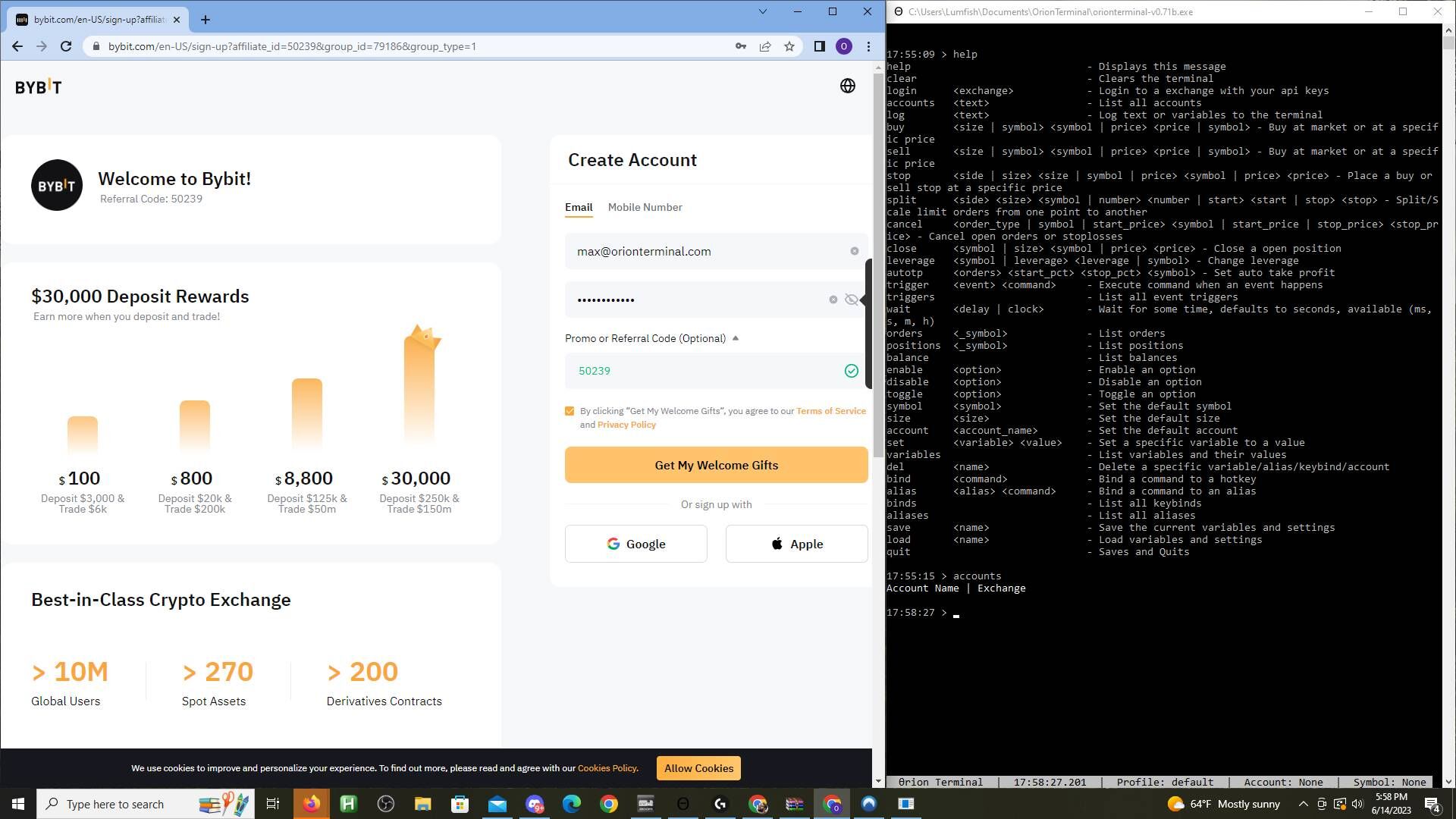 Bybit Account and API Key Creation - Orion Terminal