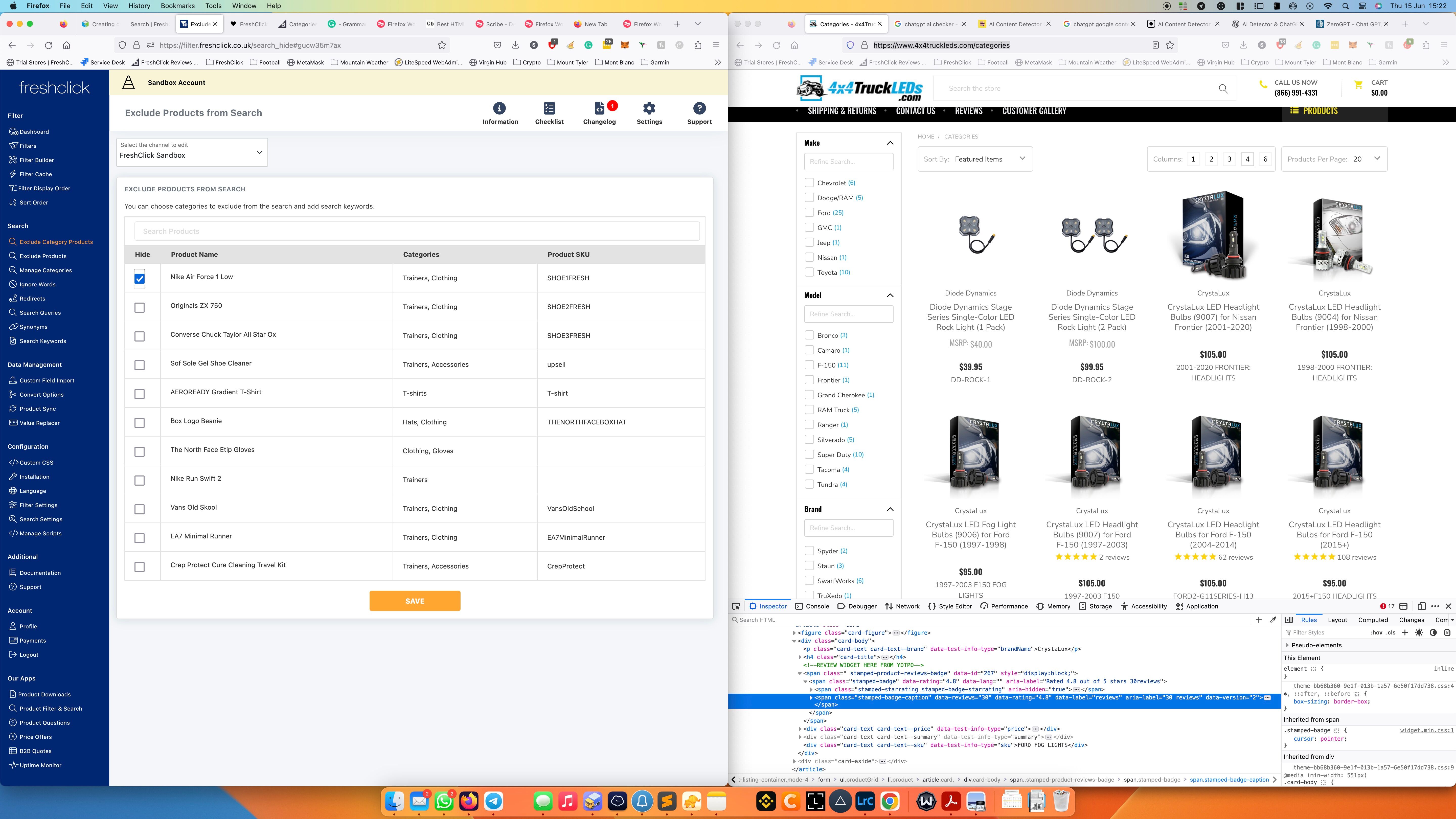 Search & Product Filter | FreshClick