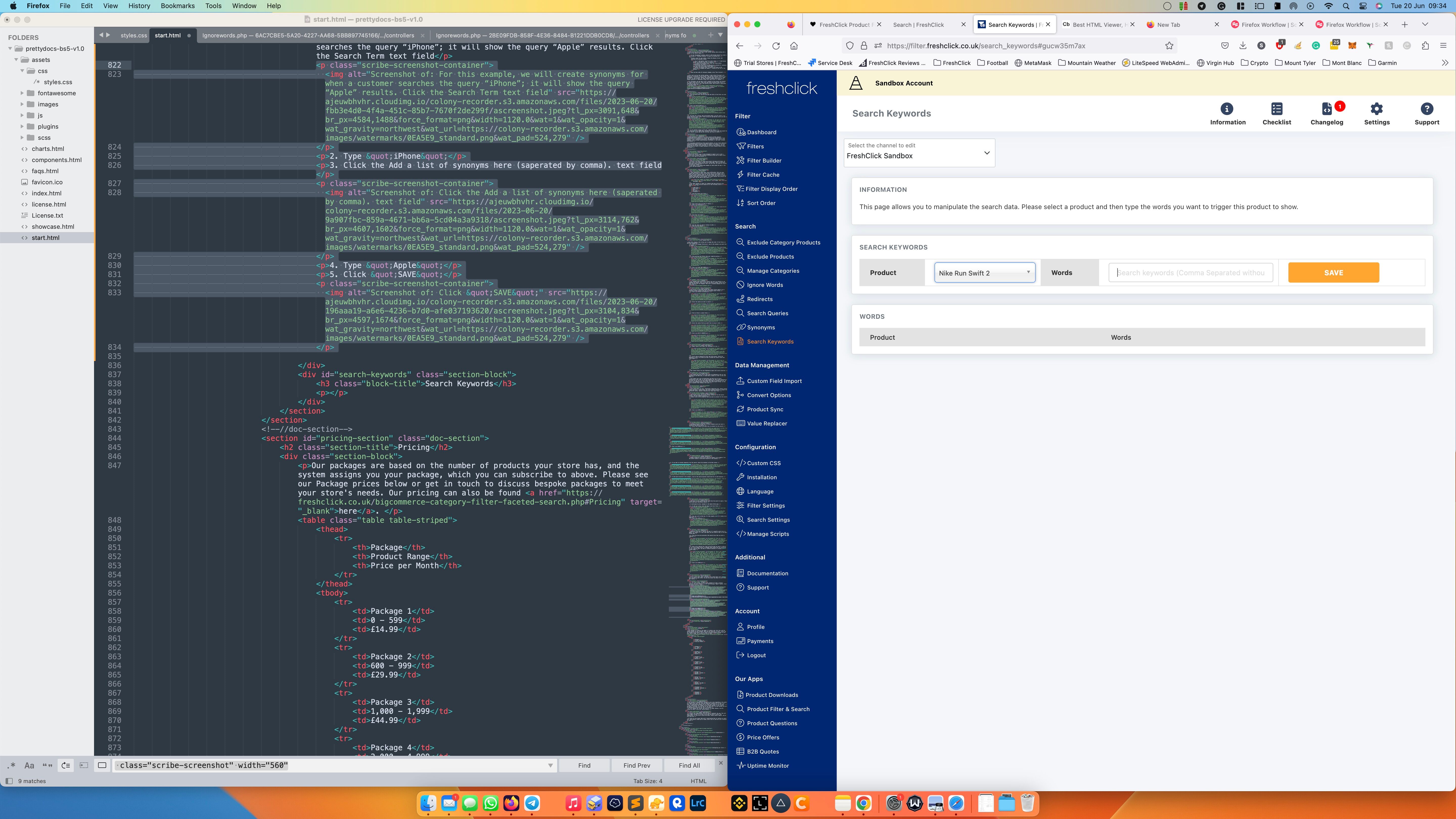 Search & Product Filter | FreshClick