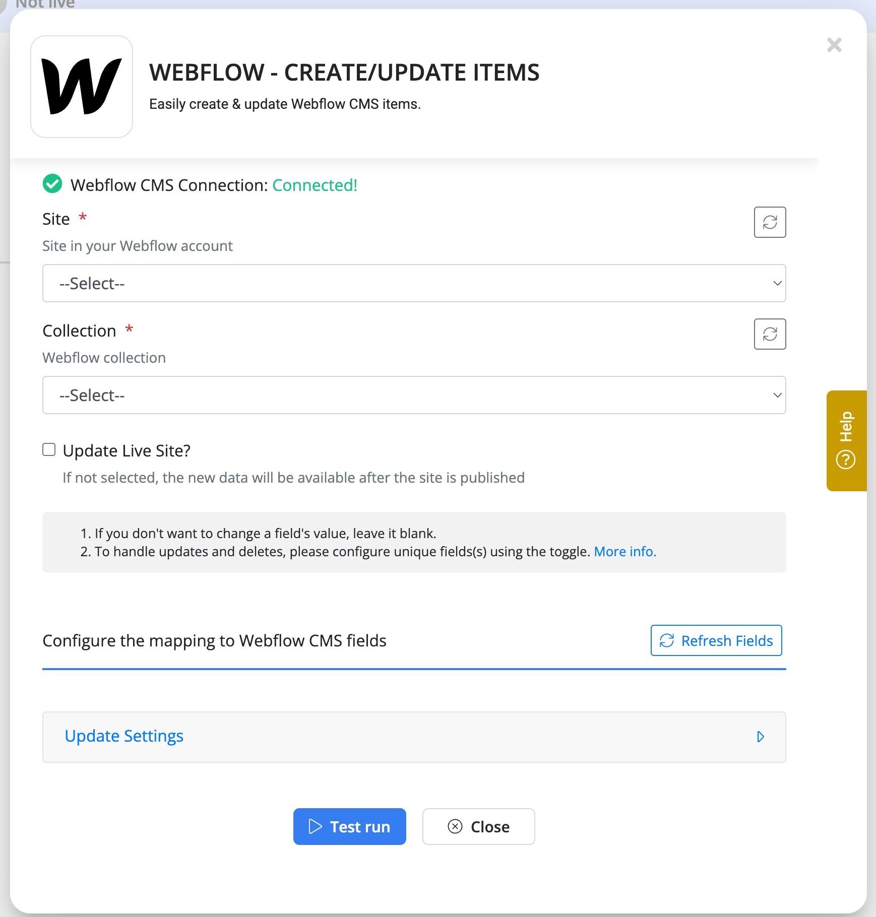 Byteline - Sync RSS feed to Webflow CMS