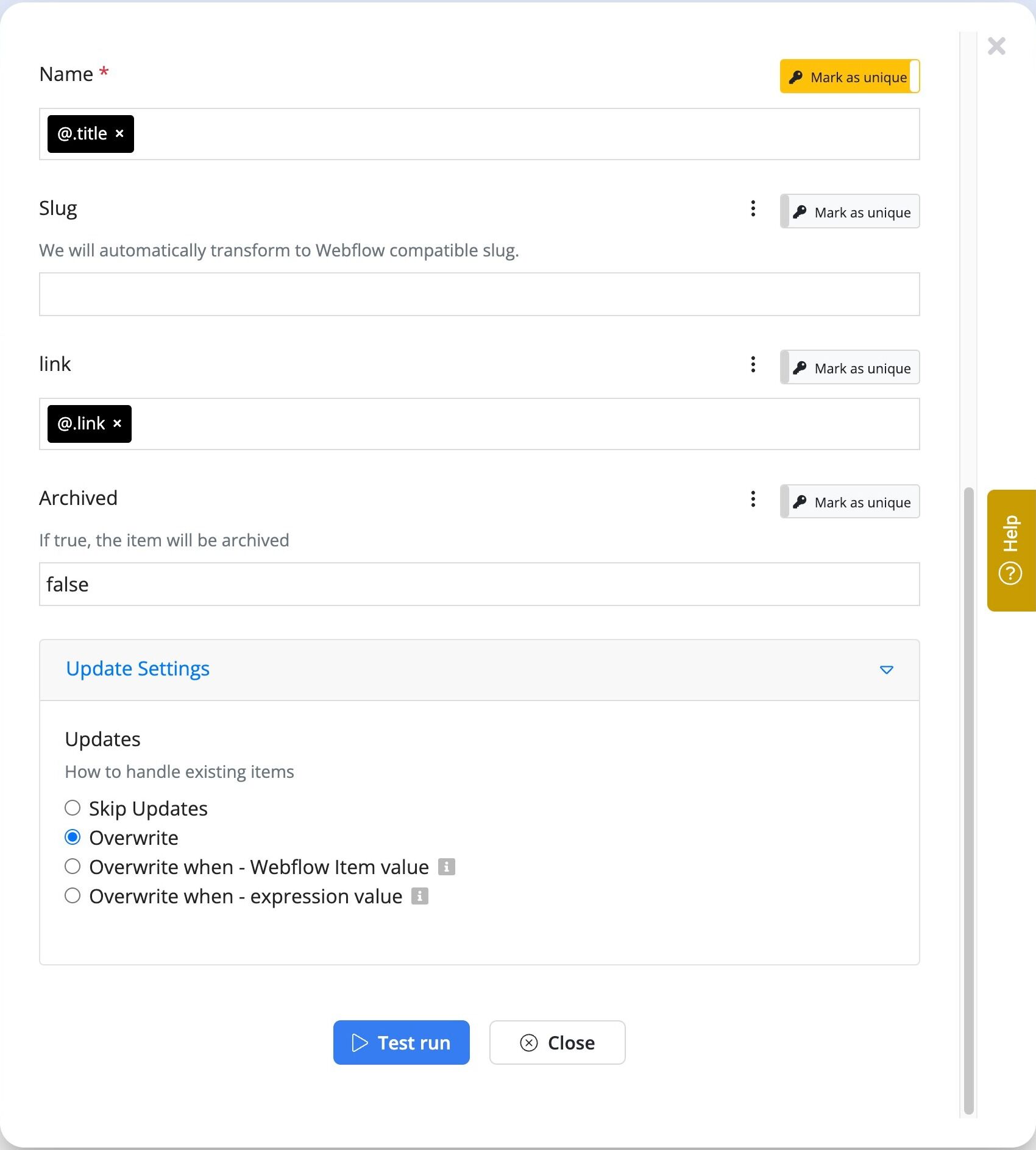 Byteline - Sync RSS feed to Webflow CMS