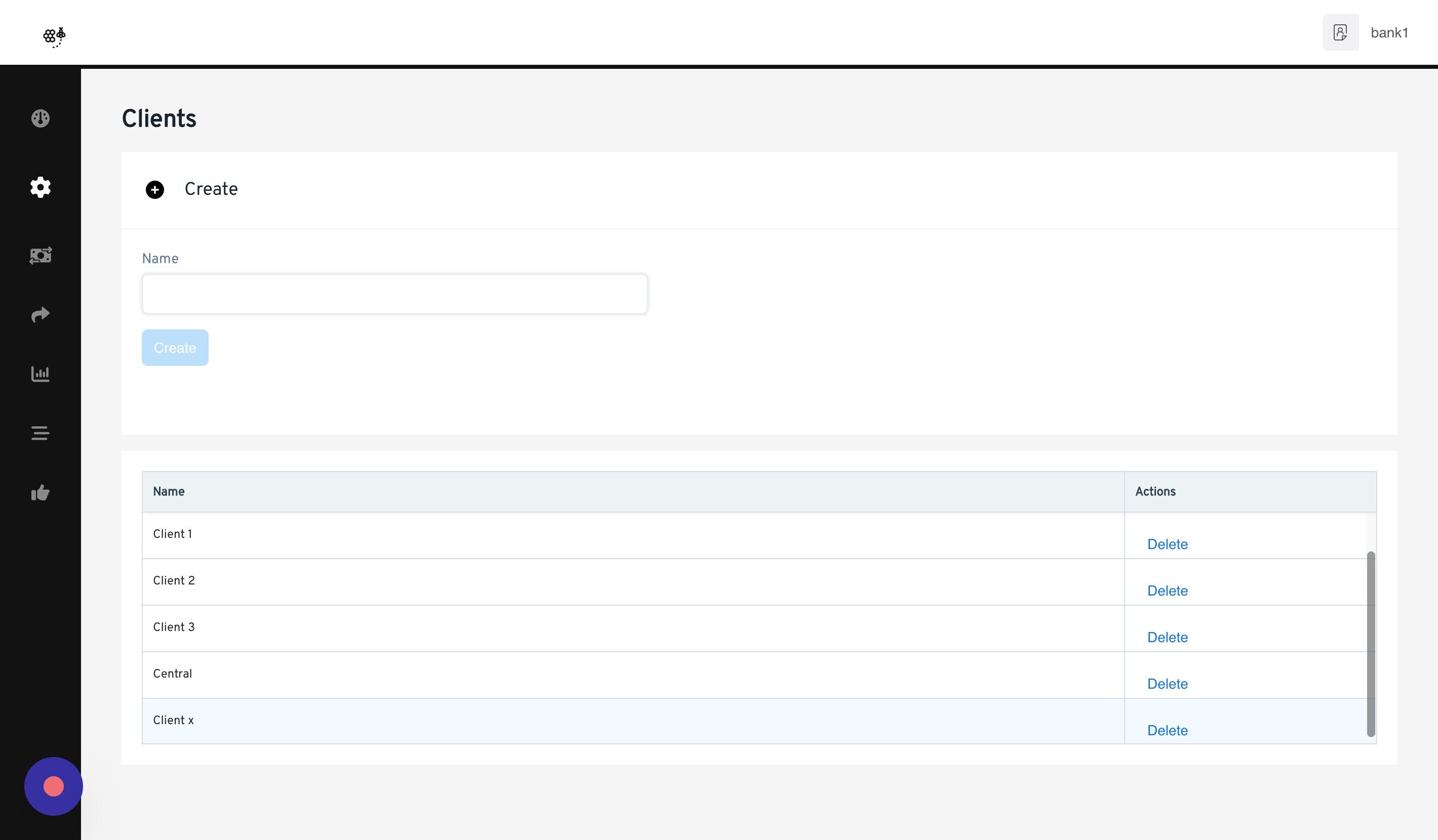 Delete a Client on LedgerSwarm - LedgerSwarm