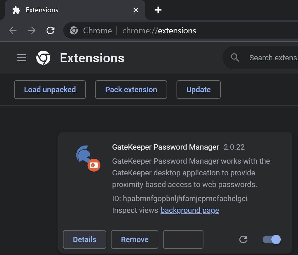 How to enable the GateKeeper Password manager in Incognito mode for ...