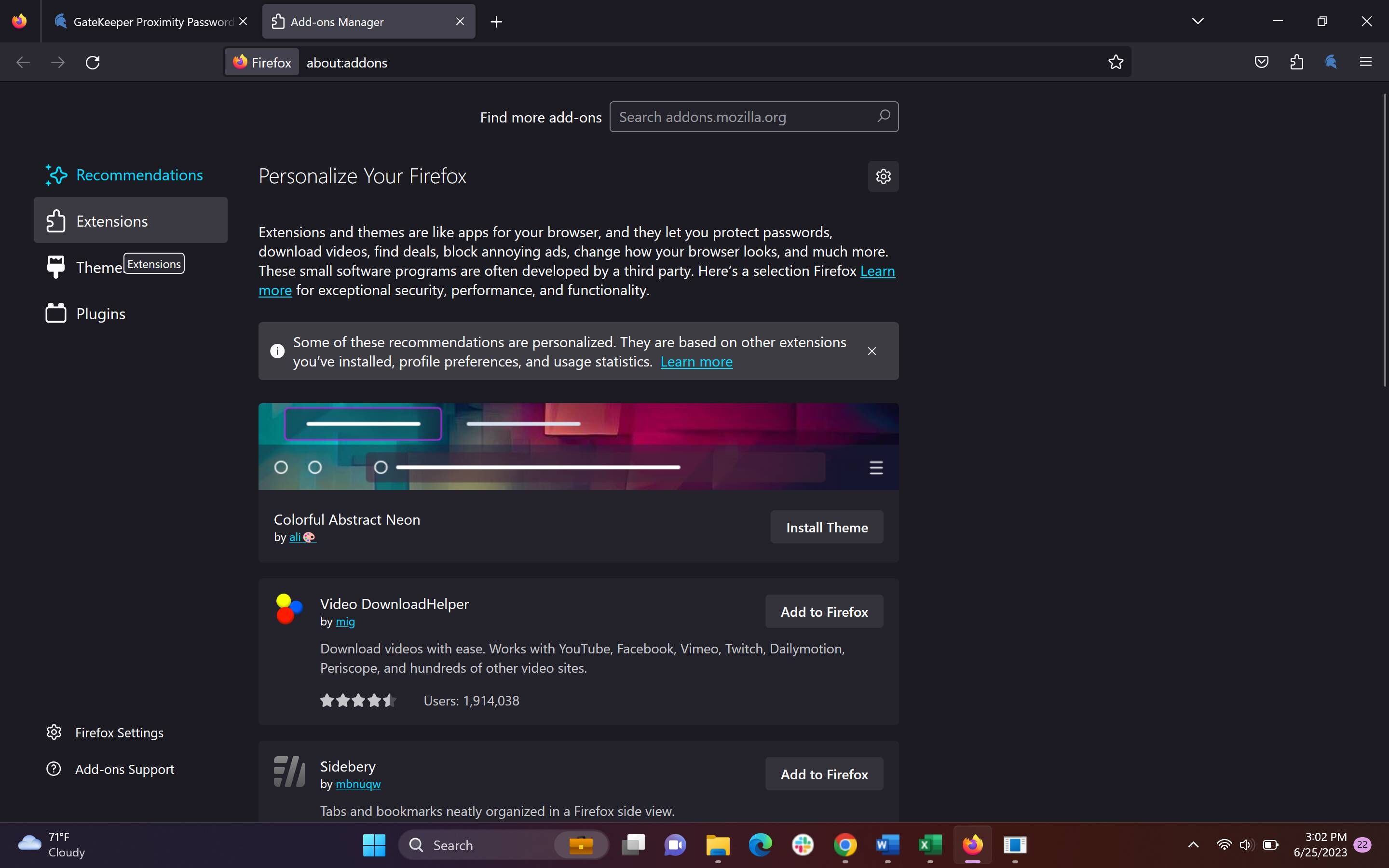 How to enable the GateKeeper password manager in privacy windows in ...