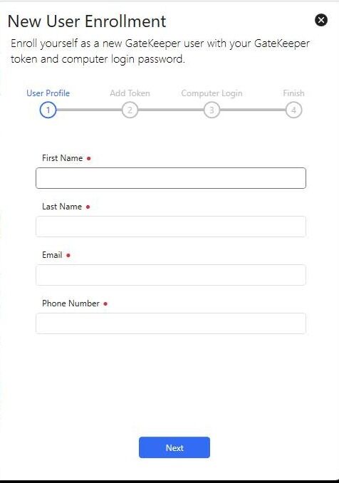 How to add a user through the GateKeeper Client App. – GateKeeper