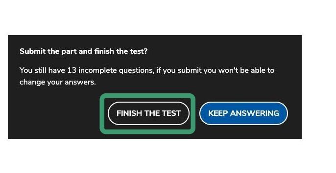 How to log in, start, and take a module test
