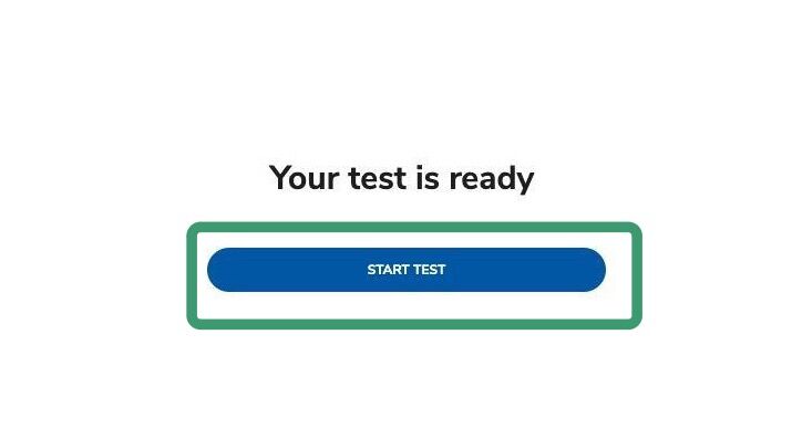 How to log in, start, and take a module test