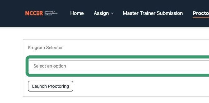 How to proctor a module test in the NCCER Learning Platform