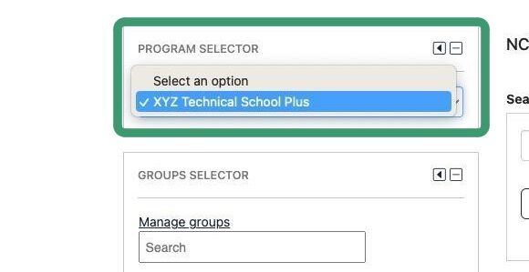 How to view course results for users assigned training at your program