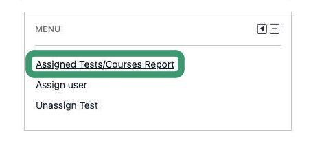 How to view course results for users assigned training at your program