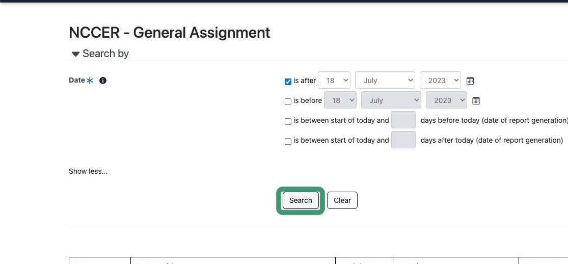 How to view course results for users assigned training at your program